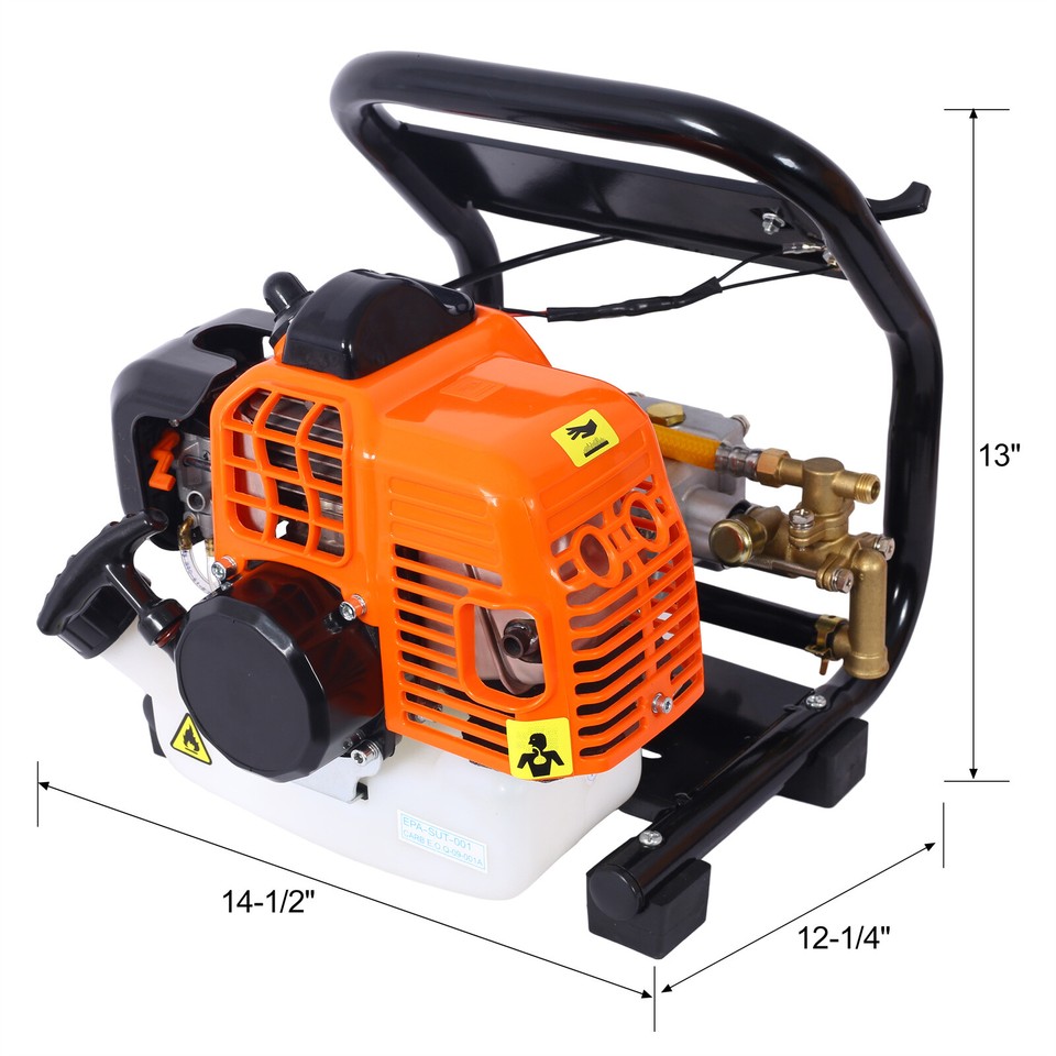 33CC 2 Stroke 1.5HP High Pressure Gas Powered Sprayer & Washer Spraying ...