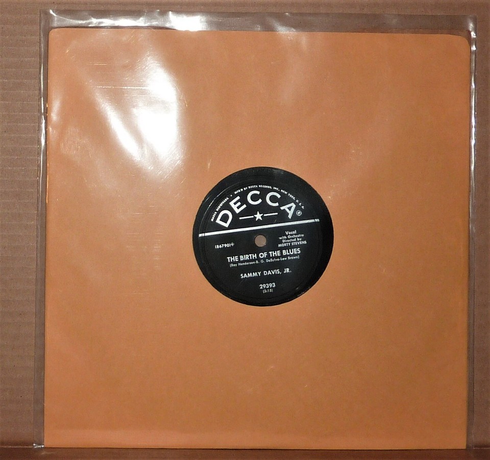 78 RPM SHELLAC RECORD by SAMMY DAVIS JR. (1954) DECCA-29393 / JAZZ, POP ...