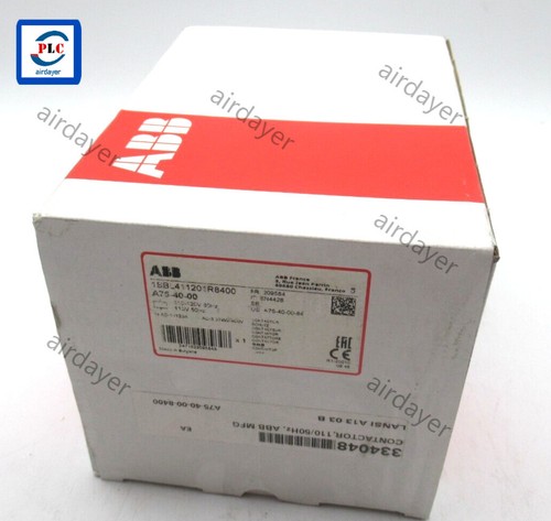 ABB A75-40-00 110V 50Hz Contactor 1SBL411201R8400 110-120V 60Hz *BRAND ...