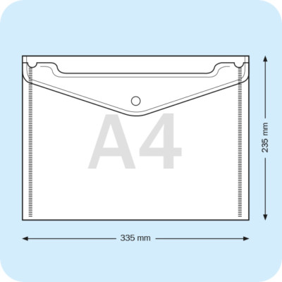 A4 Plastic Carry Folders Document Stud Wallets Paper Storage wallet ...