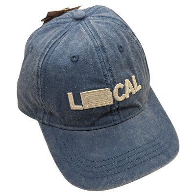 KANSAS Blue Jean Hat LOCAL KS USA State Outline Cotton Strap Back ...