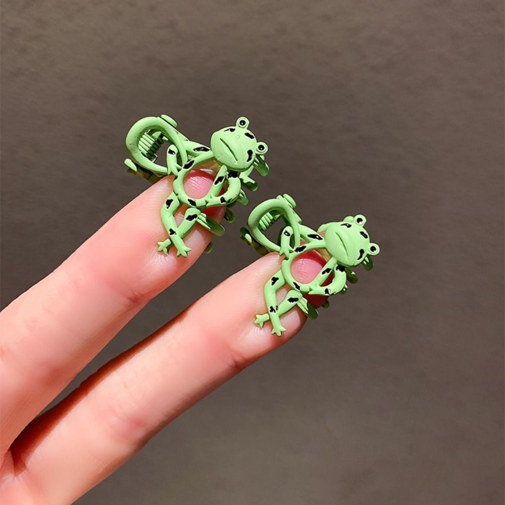 Alloy Frog Claw Clips Animal Metal Hair Clip Green Frog Hair claw Lady ...