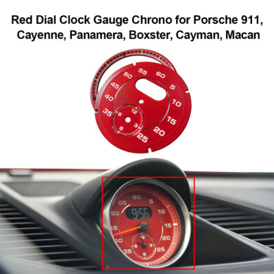 Dial Clock Gauge Chrono for Porsche 911, Cayenne, Panamera, Boxster ...