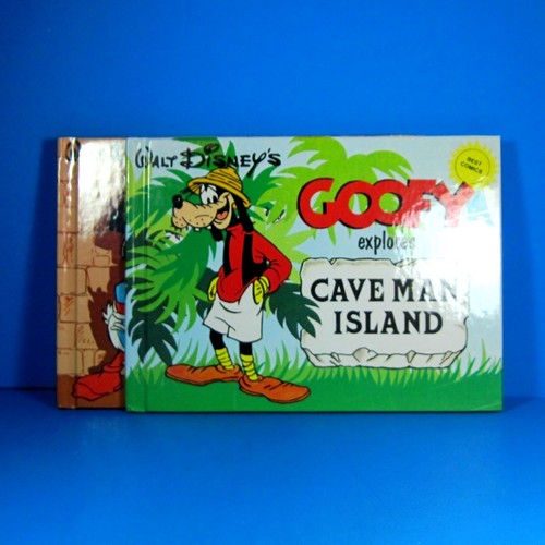 2 Walt Disney hc Goofy Cave Man Island & Uncle Scrooge Secret of Old ...