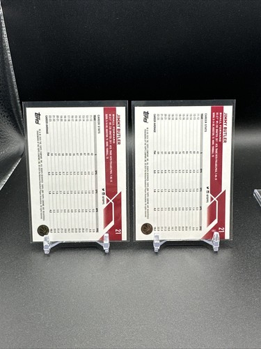 2023-24 Topps Chrome #21 JIMMY BUTLER Miami Heat Basketball Lot Of 2 ...