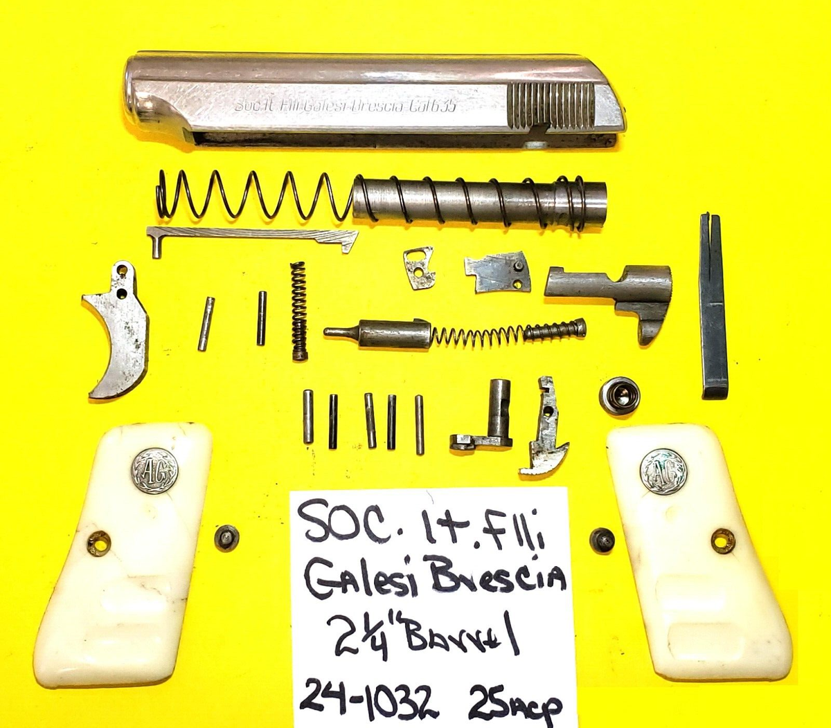 Galesi Brescia 25 Caliber Pistol Armi Galesi Brescia Brevetto 5 .22 LR