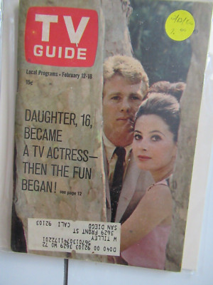 TV Guide Feb 12 1966 Ryan O'Neal Barbara Perkins Payton Place NM BEST ...