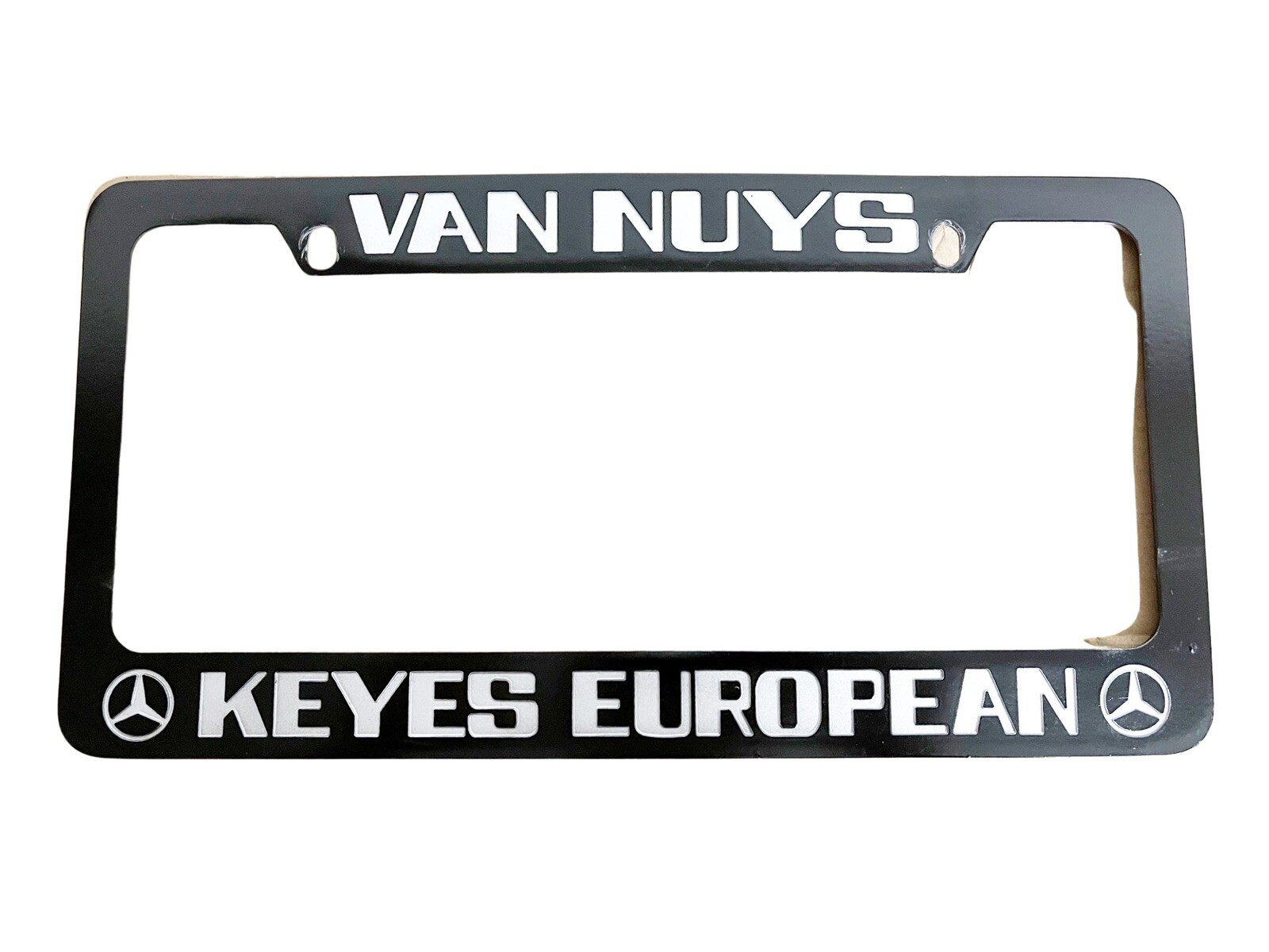 Mercedes Benz OEM KEYS Black Metal License Plate Frame G63 G550 S63 E63 ...