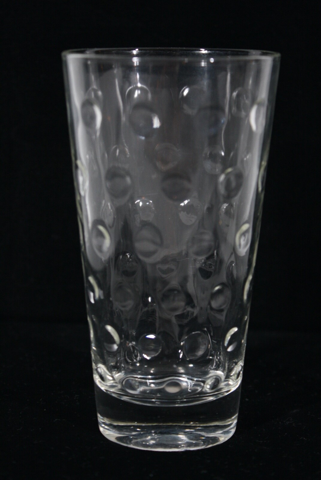 RARE! VINTAGE HAZEL-ATLAS HIGHBALL GLASS DOTS CLEAR PATTERN 8 OZ 5 1/4 ...