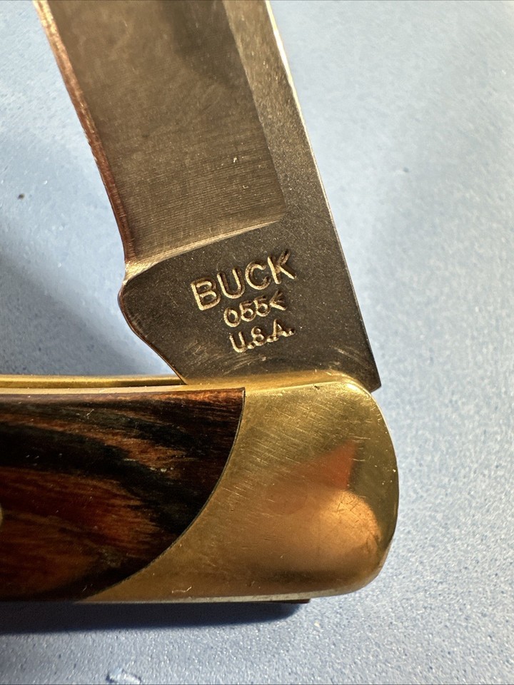 Buck 055 Clip Point Lockback Pocket Knife Hunter - Made in the USA 2010 ...