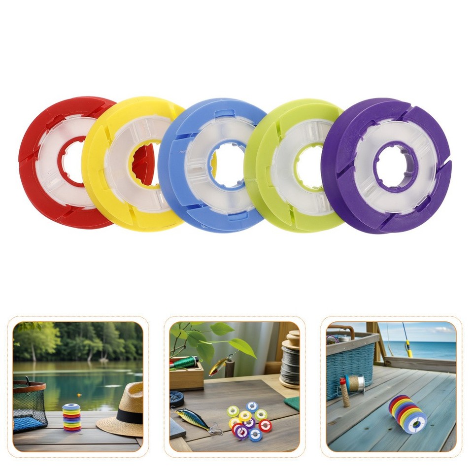 30PCS Fishing Line Keeper: 60mm Fishing Rubber Spools Silicone Line ...