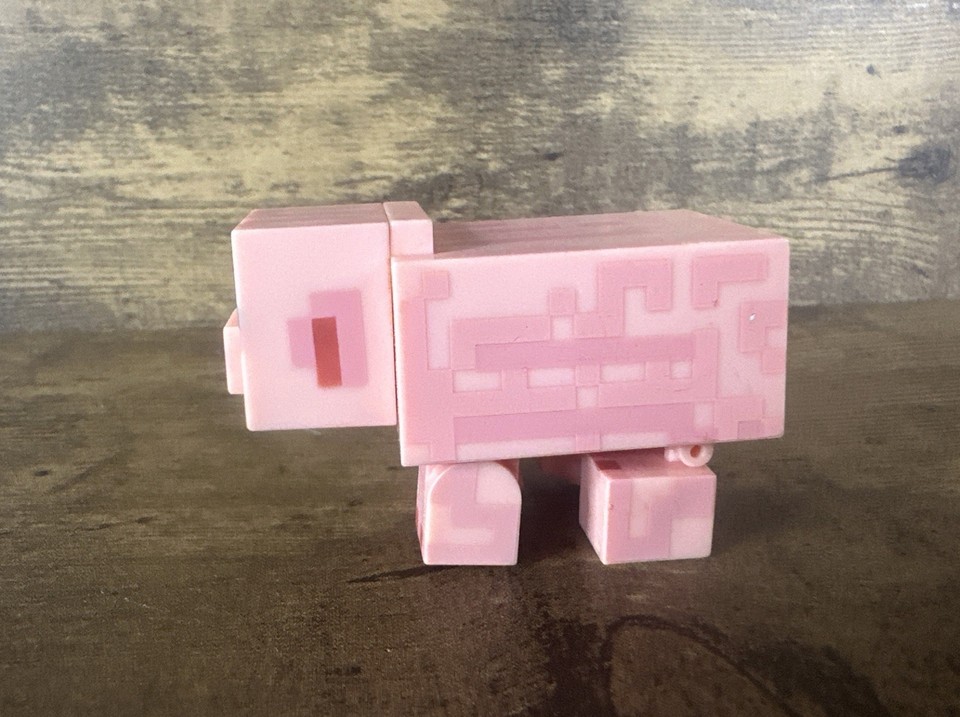 Minecraft Mini PIG Figure Animal Jazwares Mojang Toy Figurine Clean ...