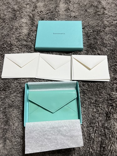 Authentic Tiffany&Co. Patent Leather Card Case Card Holder Blue New | eBay