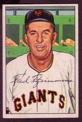 1952 BOWMAN FRED FITZSIMMONS CARD NO:234 NEAR MINT | eBay