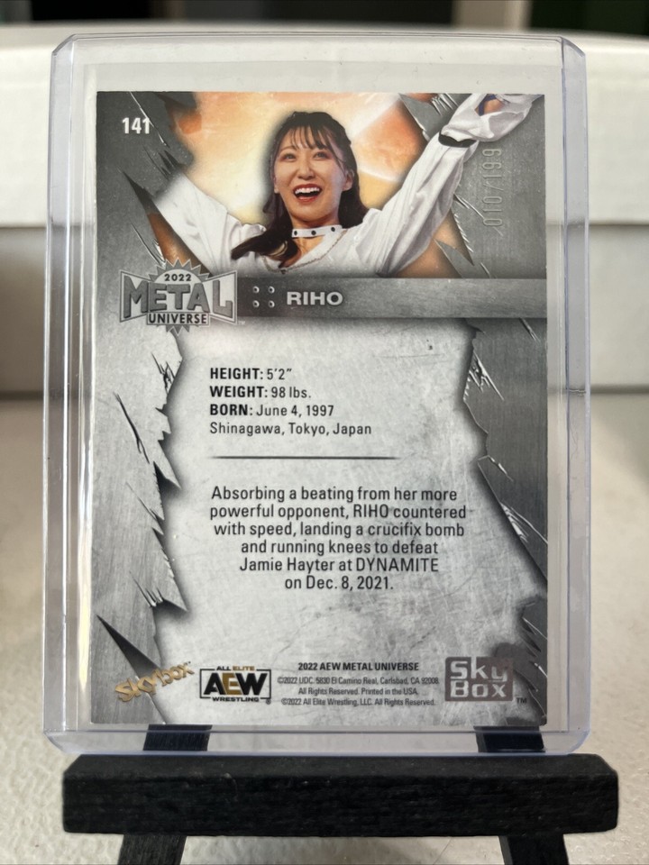 2022 Skybox Metal Universe RIHO AEW Purple Spectrum 10/199 Riho | eBay