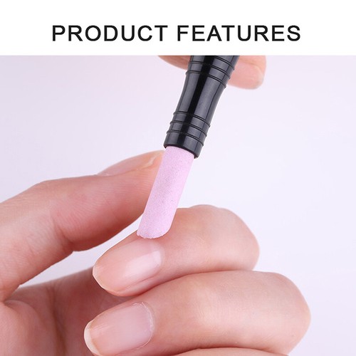 Portable Quartz Grinding Pen Nail Cuticle Scissors Dead Skin Remover ...