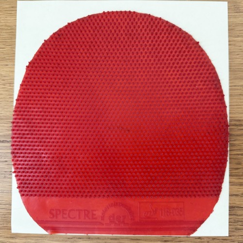 USED DMS Spectre Long Pimple Table Tennis Rubber 165 x 160mm Red OX ...