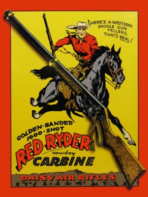 Red Ryder Toy Gun Air Rifle Vintage Style Advertisement Metal Sign | eBay