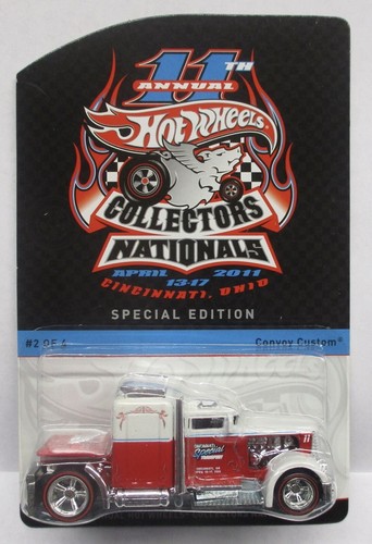 HOT WHEELS 11TH ANNUAL COLLECTOR’S NATIONALS CONVOY CUSTOM RED #2337/ ...