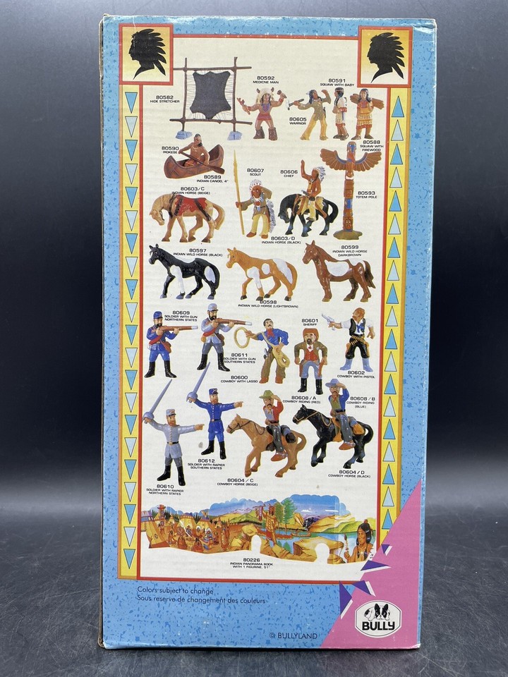 Bullyland Vintage German Native American Indian Teepee & Indian Rare w ...