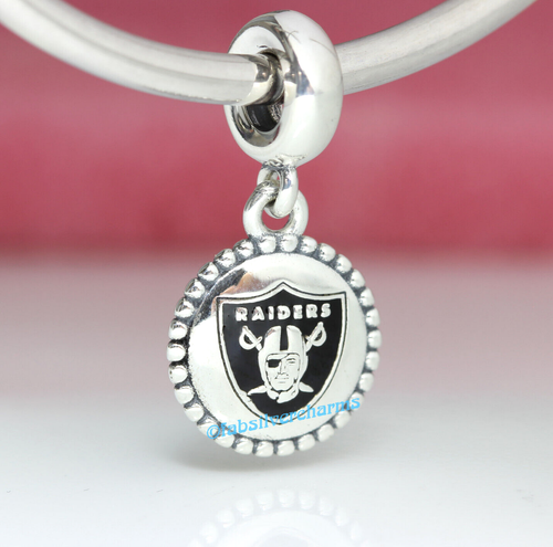 Authentic Pandora LAS VEGAS RAIDERS NFL Dangle Charm + BOX | eBay