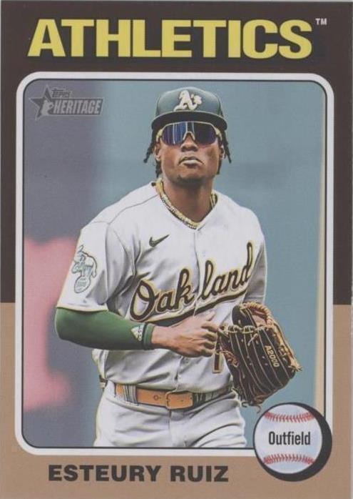 2024 Topps Heritage - Missing Facsimile Signature Variation Esteury ...