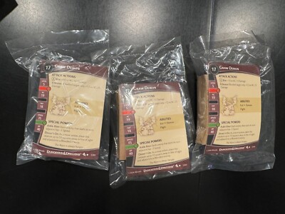 Dungeons And Dragons Miniatures Gnaw Demons Promo Figure And Card NIS ...