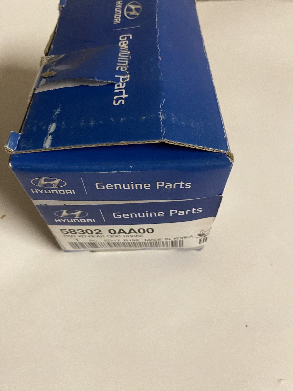 Genuine Hyundai 2009-2010 Elantra Sonata Rear Disc Brake Pad Kit 58302 ...