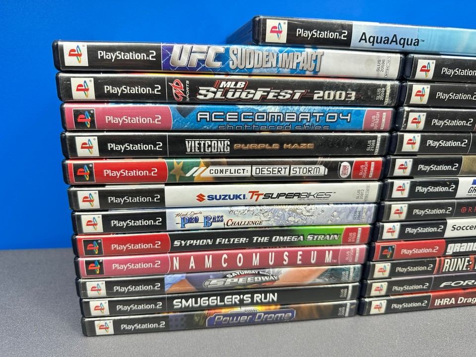 PS2 PLAYSTATION 2 LOT OF 25 GAME GAMES MOST COMPLETE GTA GRAN TURISMO ...