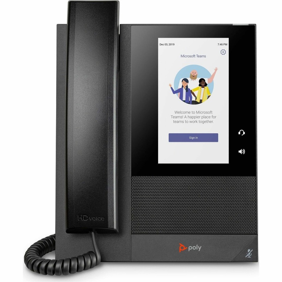 Poly CCX 400 IP Phone - Corded - Corded - Desktop, Wall Mountable ...