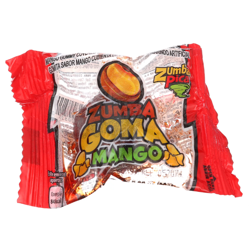 Zumba Pica Goma Mix Gummy Candy Mexican Tamarind and Mango Candy 20 Ct ...