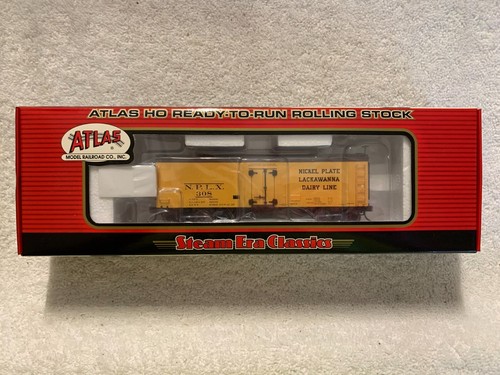 Atlas #6113-4 HO Scale Nickel Plate-DLW 36' Wood Refrigerator Car #308 ...
