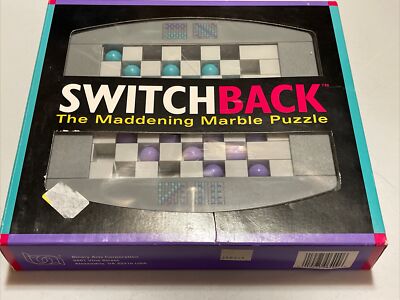 VINTAGE Switchback Game Marble Puzzle Challenges Binary Arts 1994 ...