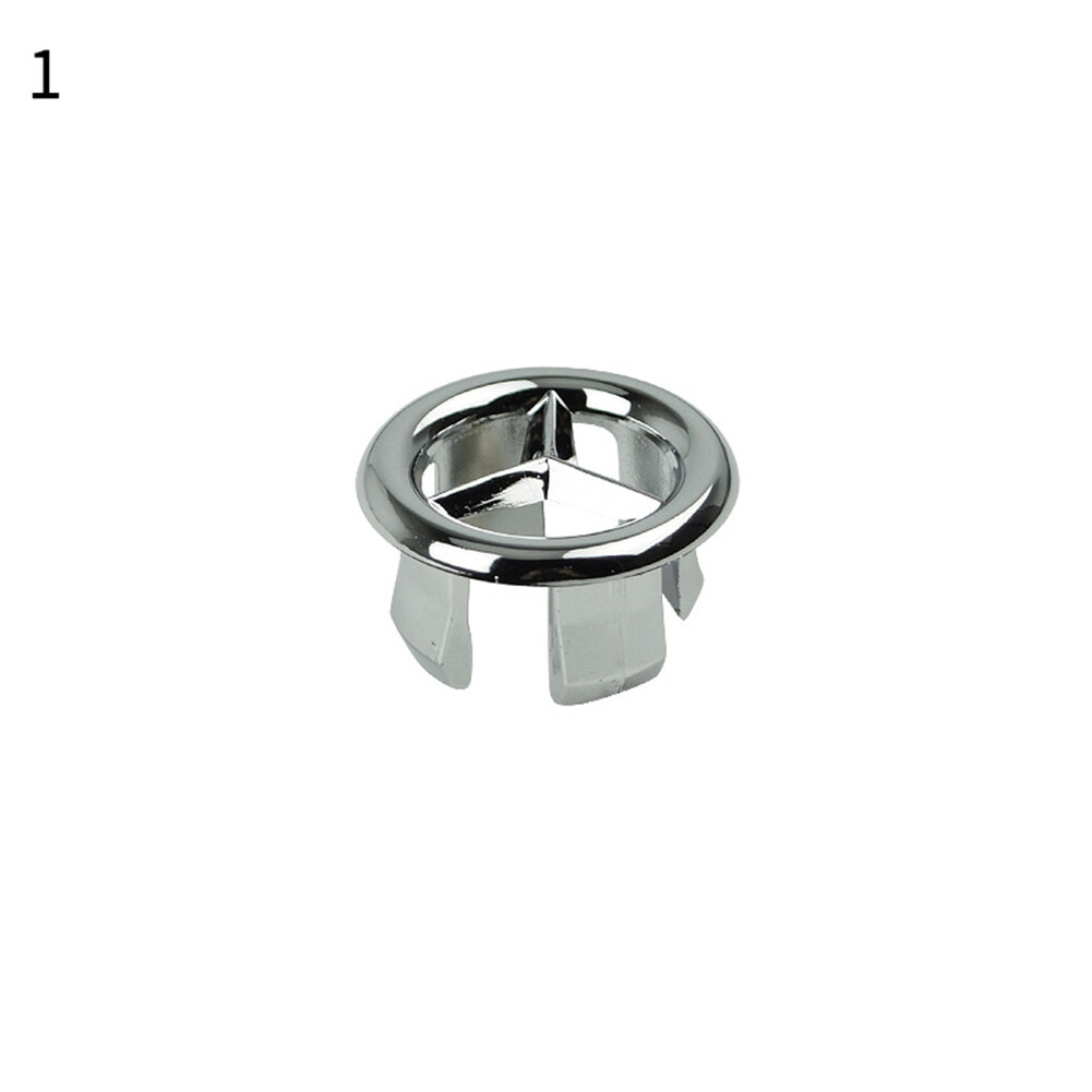 Bathroom Basin Sink Overflow Ring Round Insert Chrome Hole Cover ...