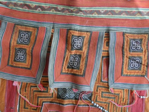 Old Original chinese Hainan Yao people's hand embroidery batik baby ...