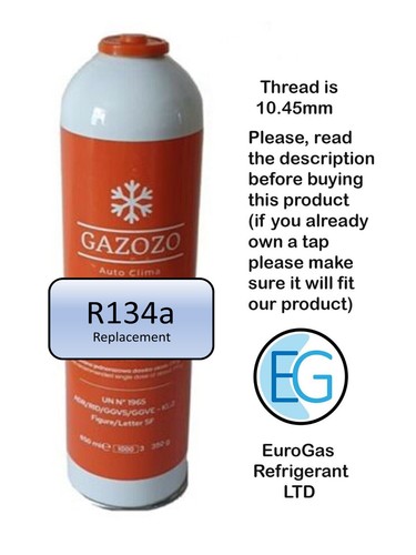 R134a Car Aircon Refill Regas Air Conditioning Top up 350g | eBay UK