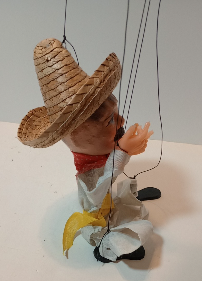 Vintage Mexican Marionette String Puppet Plastic Body Parts | eBay