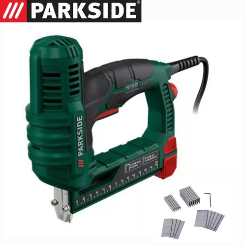 Parkside Electric Nailer Stapler 2in1 Nail & Staple Gun Included ...