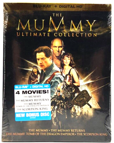 The Mummy: Ultimate Collection - 4 Movies Blu-ray + Digital w/ Slipcase ...