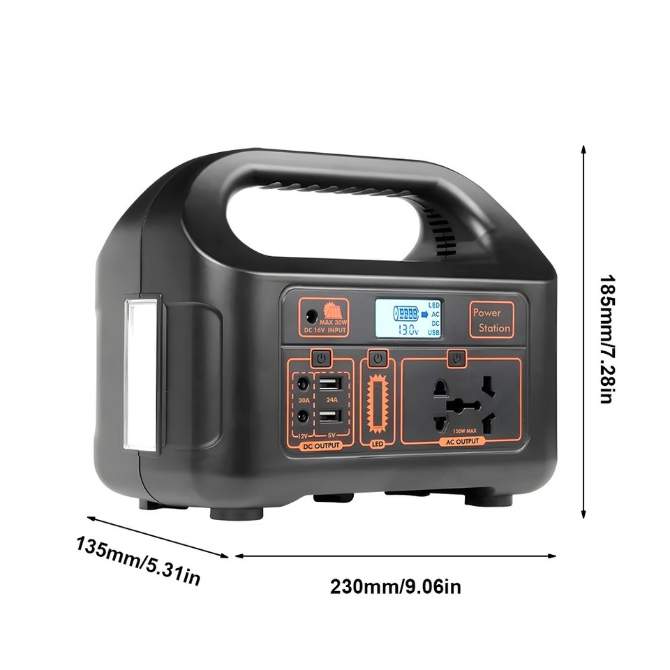 150W Power Station Portable Inverter Generator Battery Charger with ...