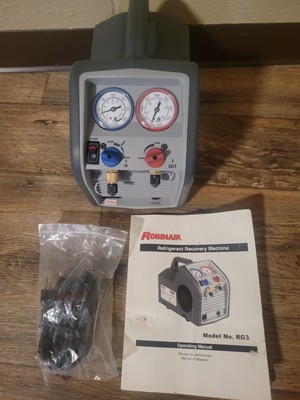 ROBINAIR RG3 PORTABLE REFRIGERANT RECOVERY MACHINE ***FREE SAME DAY ...