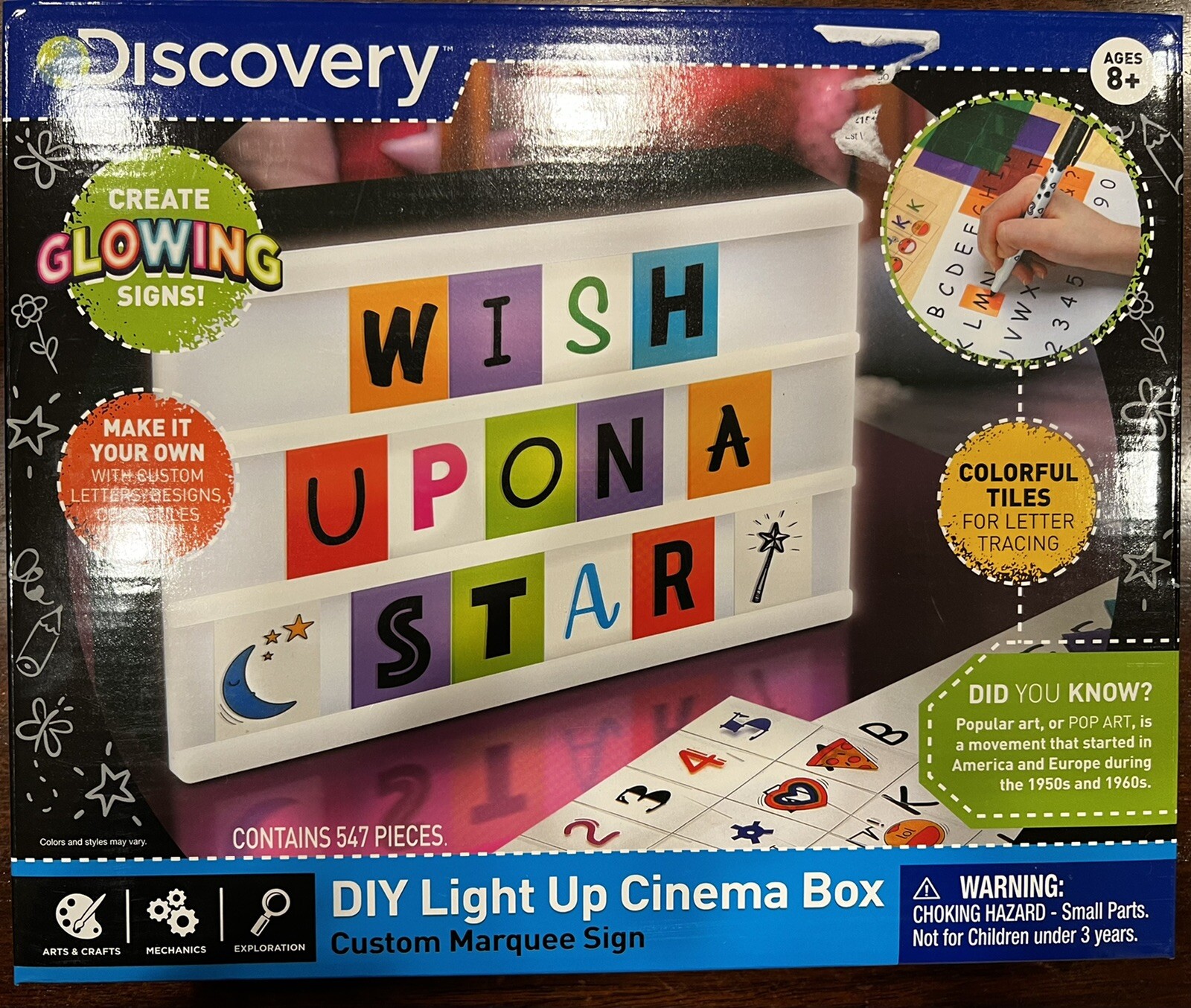 Discovery DIY Light Up Cinema Box Custom Marquee Sign-Make it Your Own ...