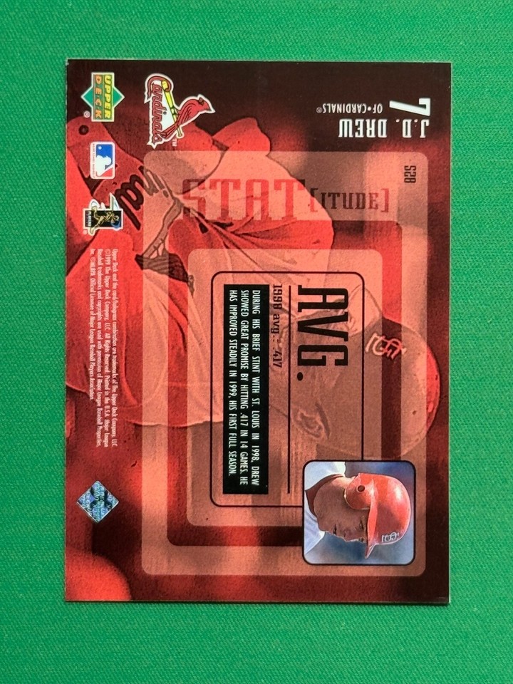 2000 Upper Deck Baseball Statitude #S28 J.D. Drew | eBay