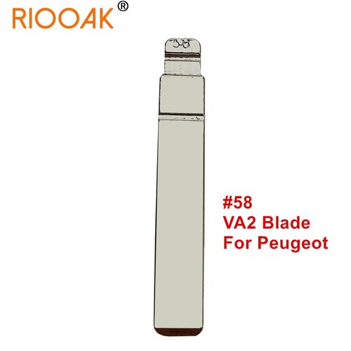 5 PCS Uncut Flip #58 VA2 Remote Key Blade For Citroen C4 Sega Triumph ...