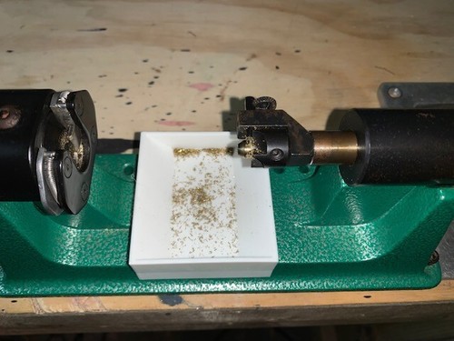 Brass scrap catcher, works with RCBS case trimmer, Reloading, clean ...