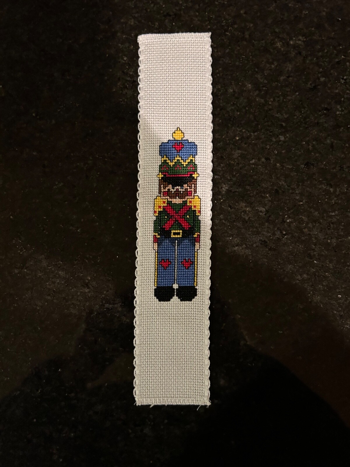 Cross Stitch "Toy Soldier” Bookmark | eBay