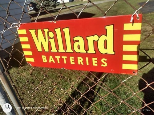 WILLARD BATTERY RACK SIGN SSP | eBay