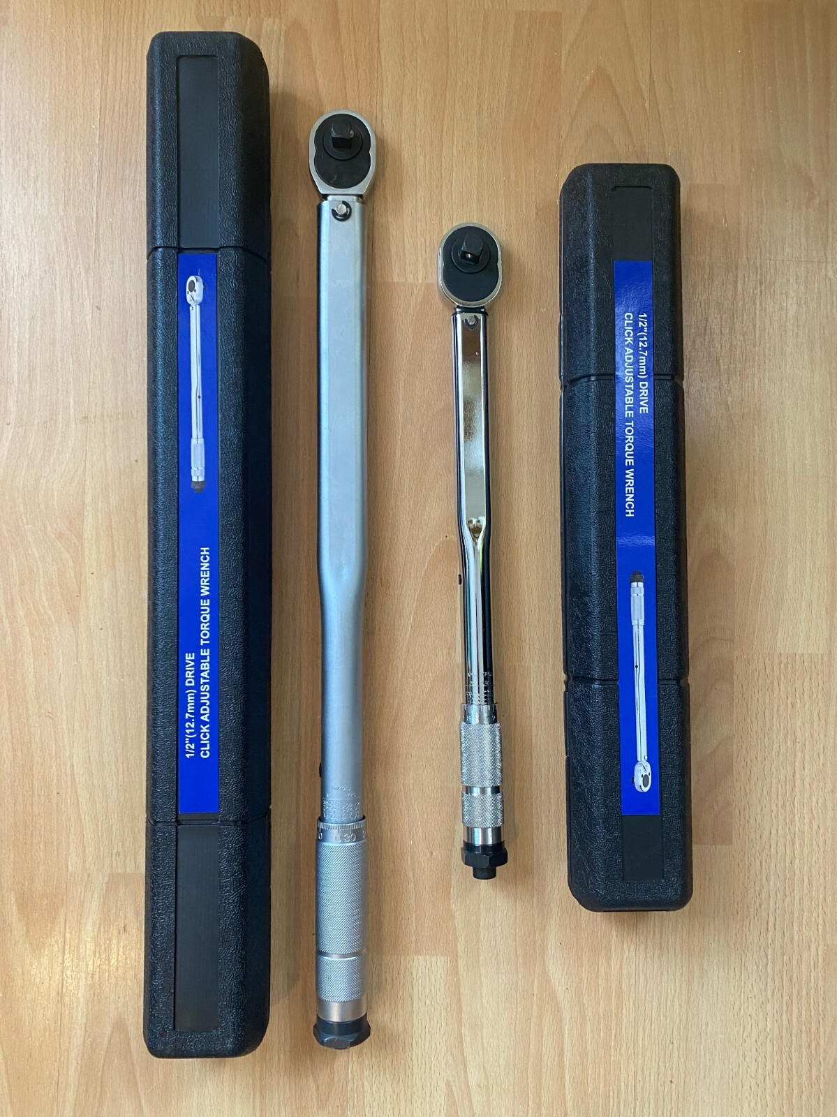 1/2" Square Drive RATCHETING TORQUE WRENCH Extension Adjustable 28-210/ ...