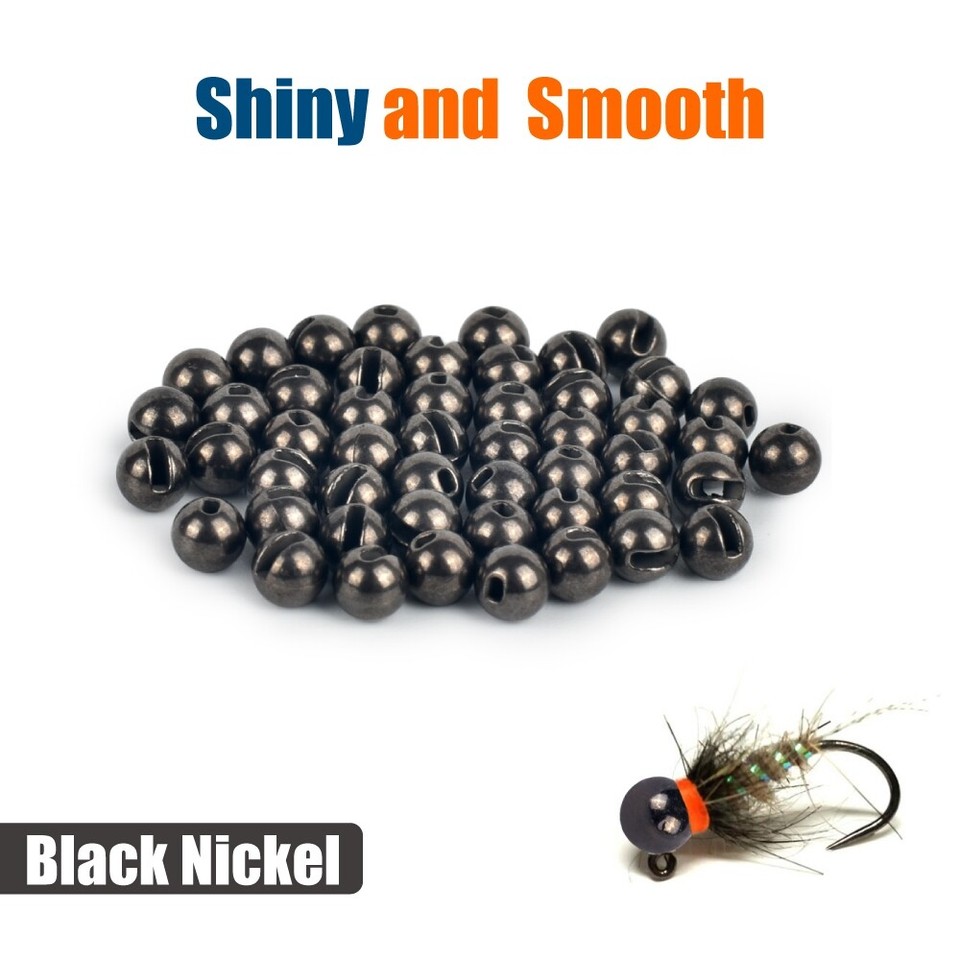 MUUNN 100 Slotted Tungsten Fly Tying Beads 1.5mm~6.4mm Nymph Fly ...