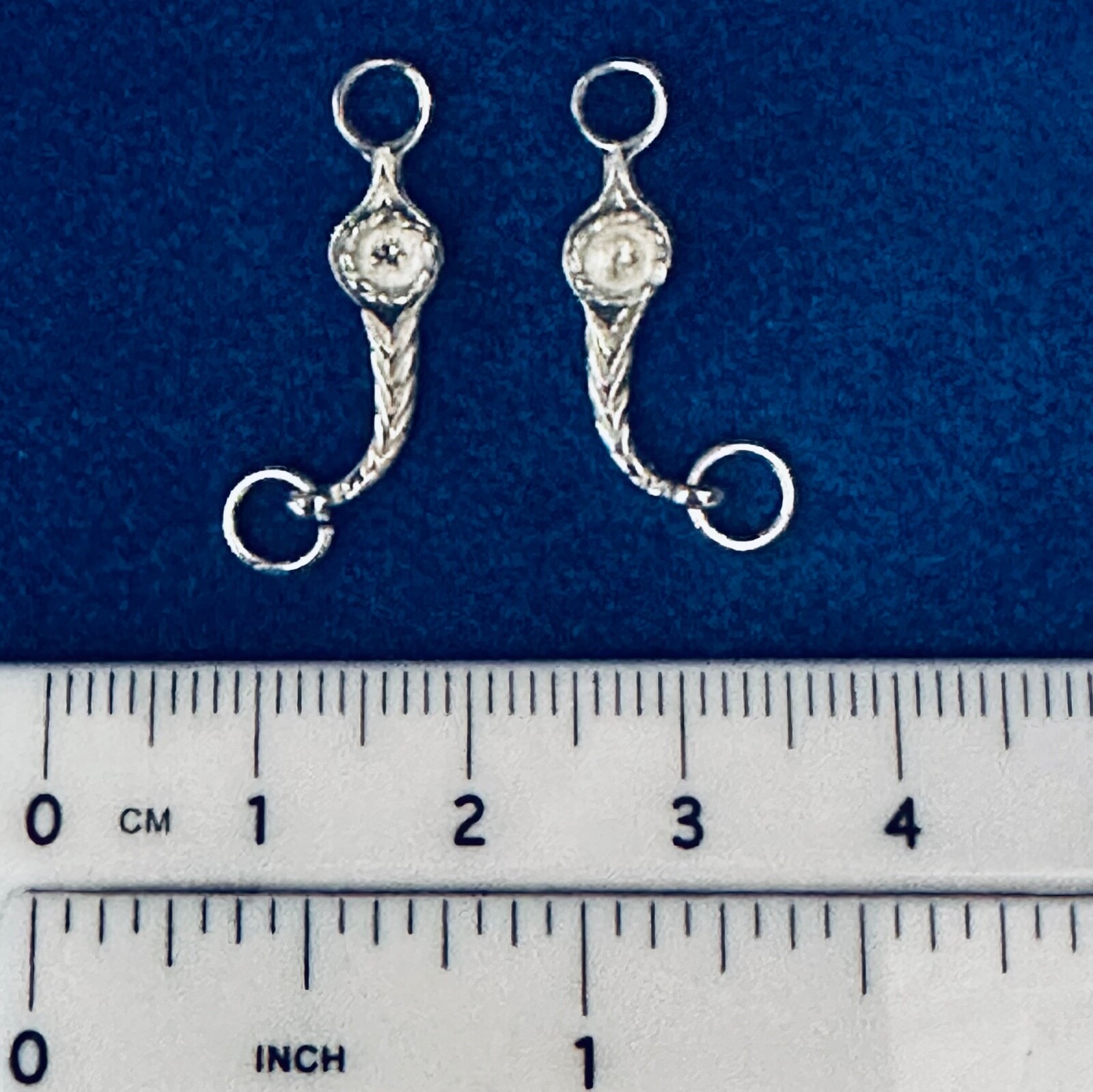 RDLC Traditional 1:9 Scale FANCY WESTERN BIT with Small EMPTY Gemstone ...